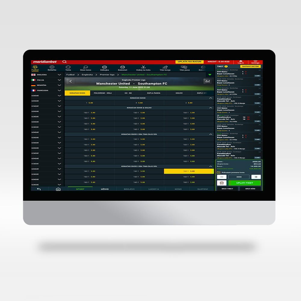 Self Service Terminal - Meridianbet